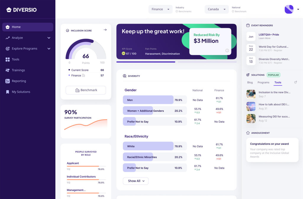 DEI reporting improved with cutting-edge features to reduce churn
