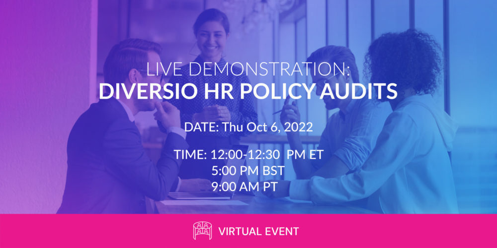 Live Demonstration: Diversio HR Policy Audits Replay - Diversio
